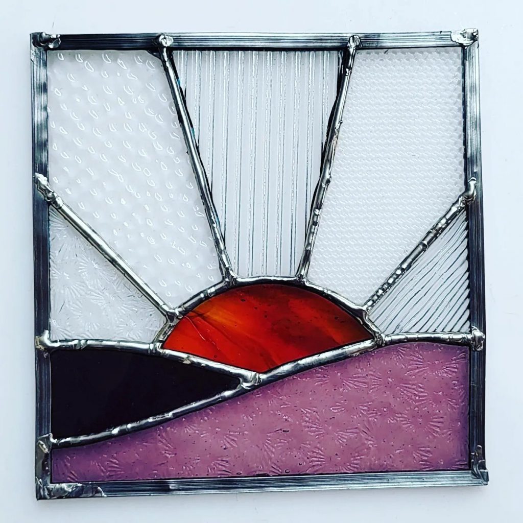 Full Day Class – Colourful Copper Foiled Window – Jo Snowdon Stained Glass